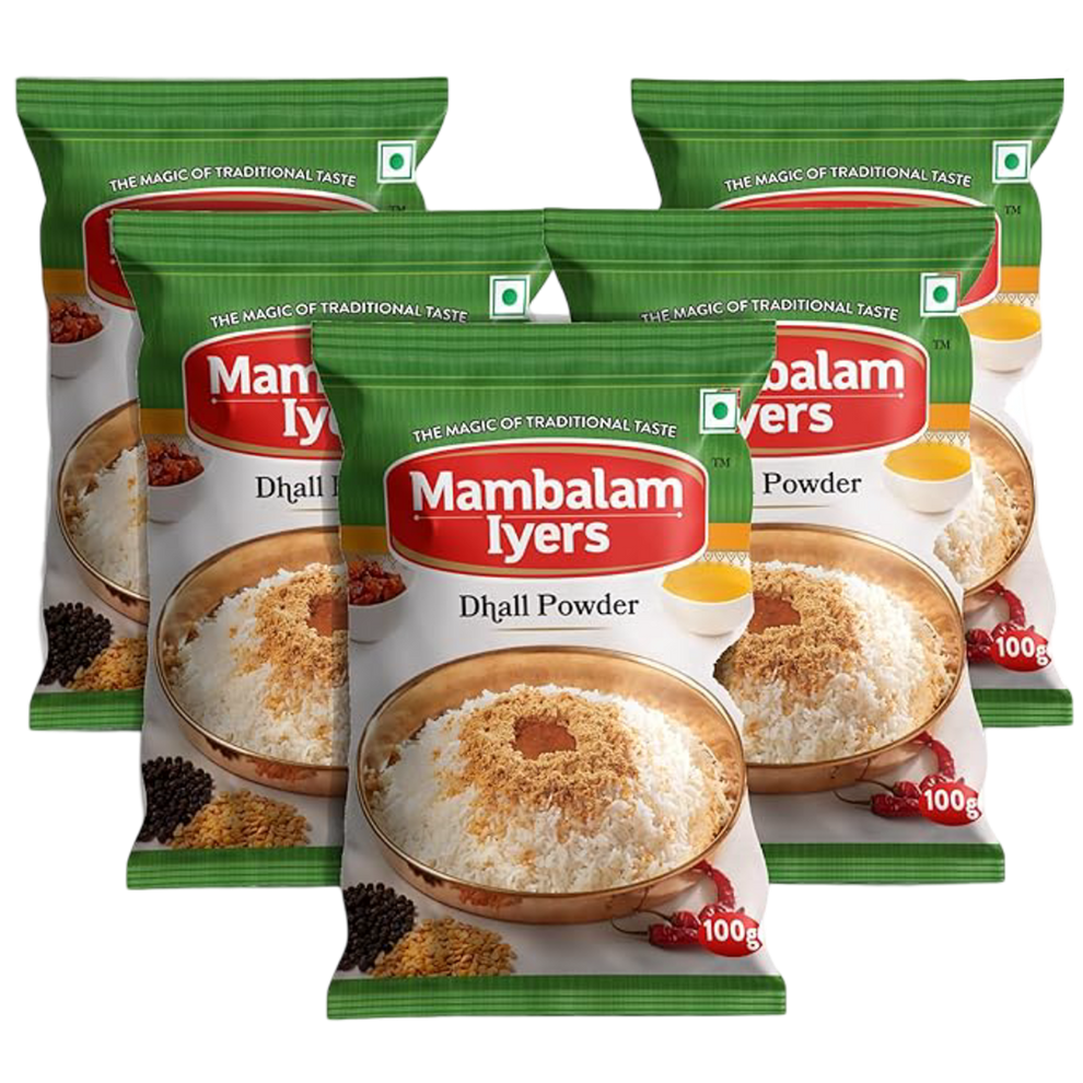 Mambalam Iyers Dhall Powder - Pack of 5 x 100g each – Mambalam Iyers ...