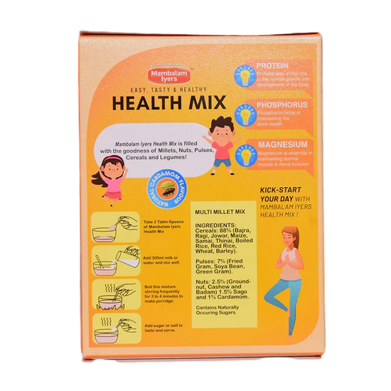 Mambalam Iyers Multi Millet Health Mix - 1 KG, 500g and 200g packs ...