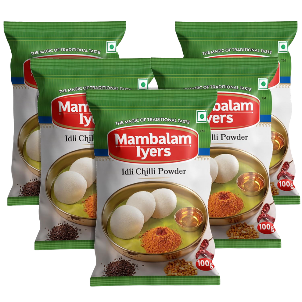 Mambalam Iyers Idli Chilli Powder - Pack of 5 x 100g each – Mambalam ...